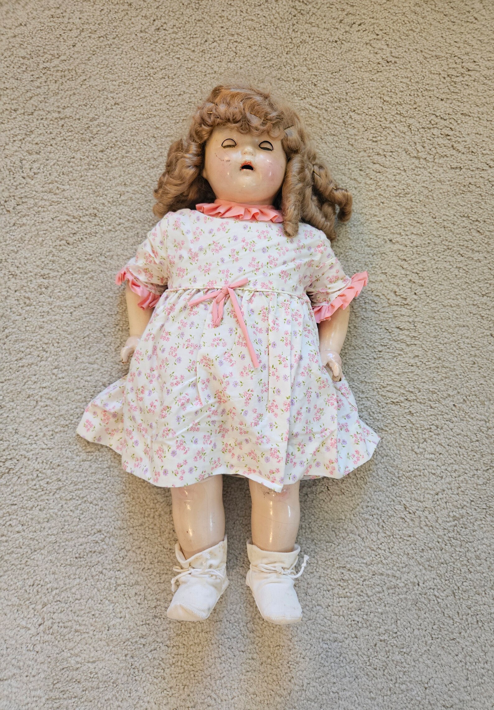 1920s Effanbee Marilee? Mama Doll 27" Bisque Composition Doll ...