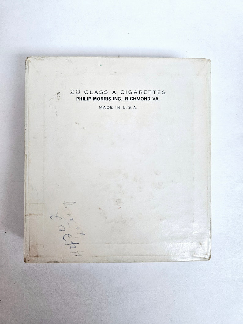 1960s Vintage Philip Morris Cigarette Box English Ovals King Size Empty ...