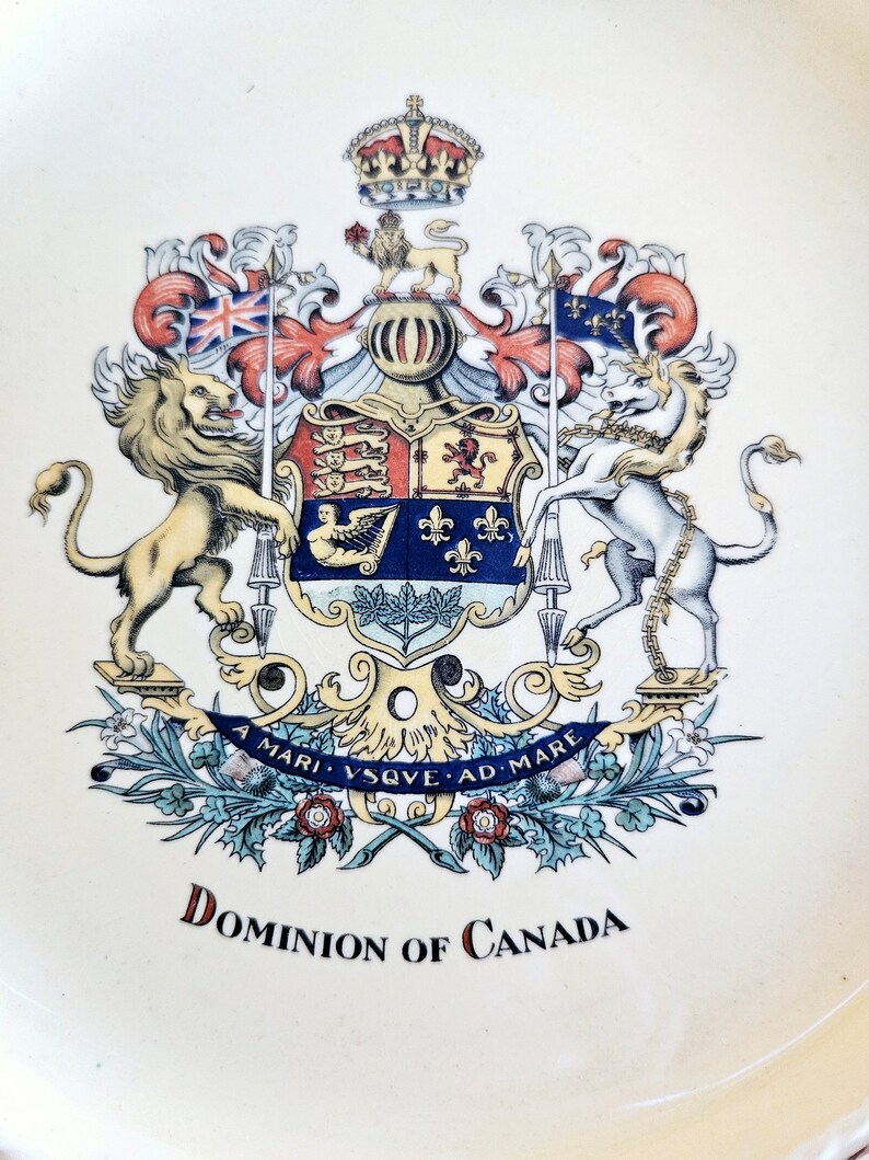 1940's Royal Winton Grimwades England Dominion of Canada Plate 9 ...