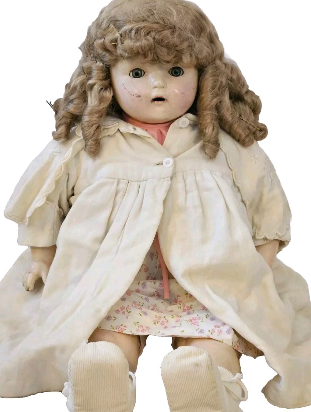 1920s Effanbee Marilee? Mama Doll 27" Bisque Composition Doll ...