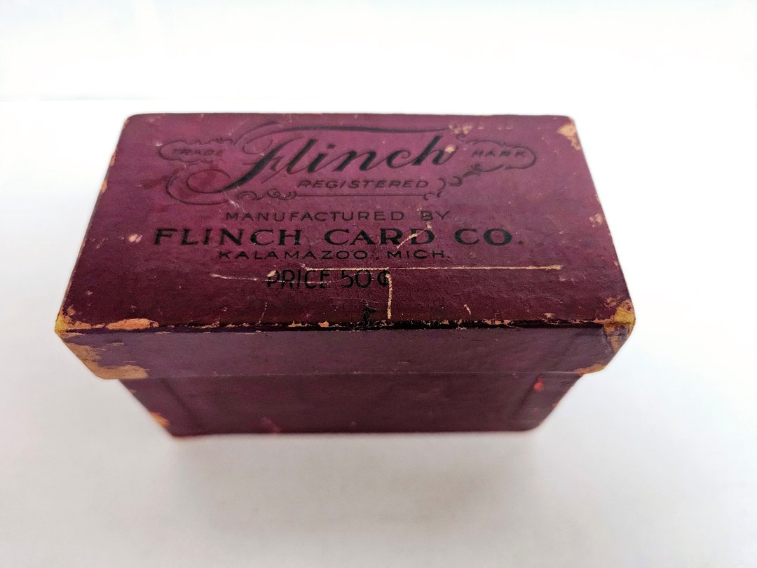 Antique 1913 Flinch Card Game Flinch Card Co. Kalamazoo MI With ...