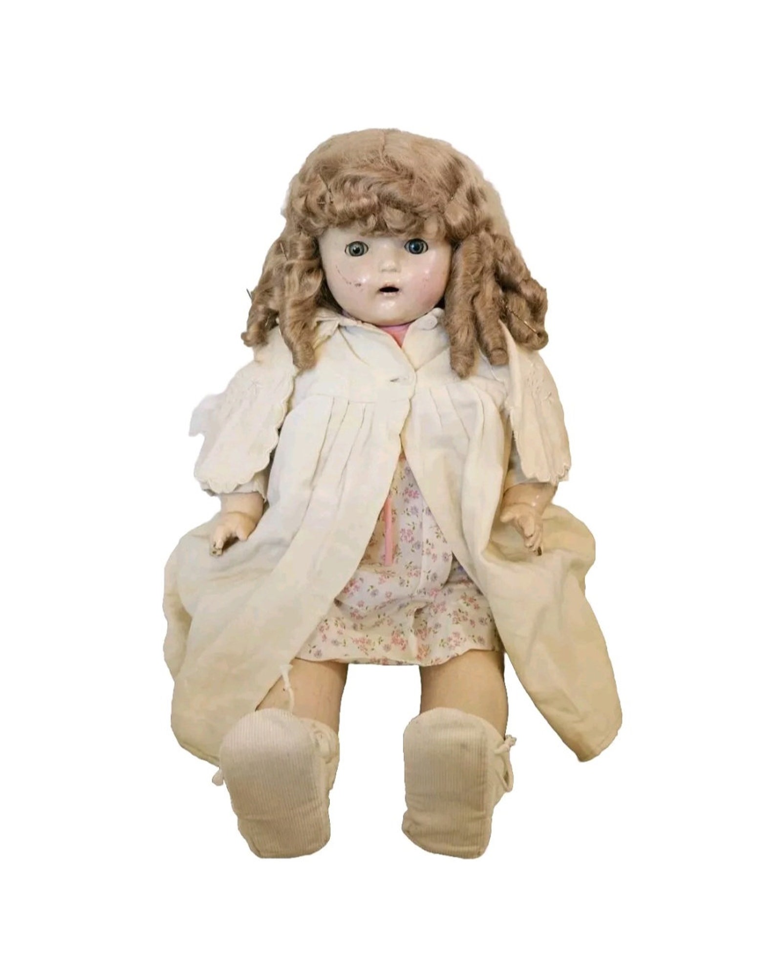 1920s Effanbee Marilee? Mama Doll 27" Bisque Composition Doll ...