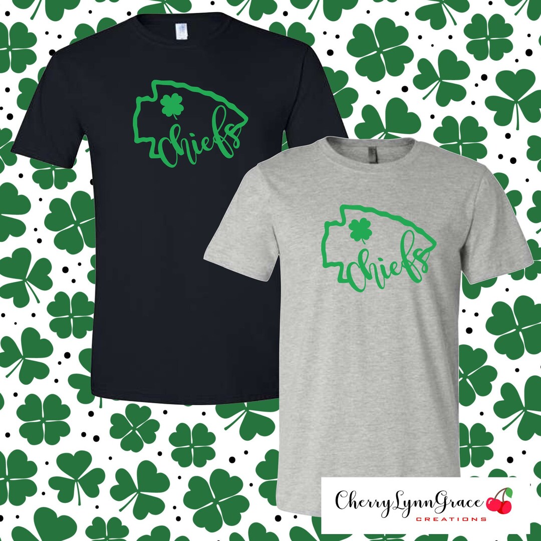Chiefs Arrowhead With Shamrock Shirt Kansas City Chiefs Shirt Heart KC ...