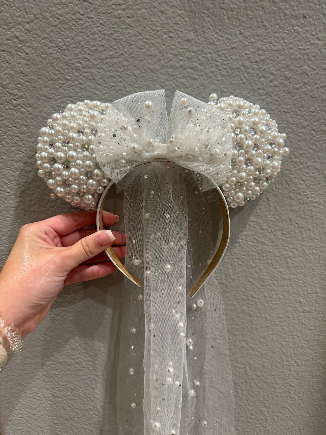 Bridal Mouse Ears - Etsy