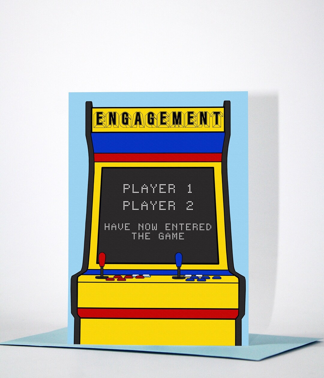 Engagement Arcade Game Card - Etsy
