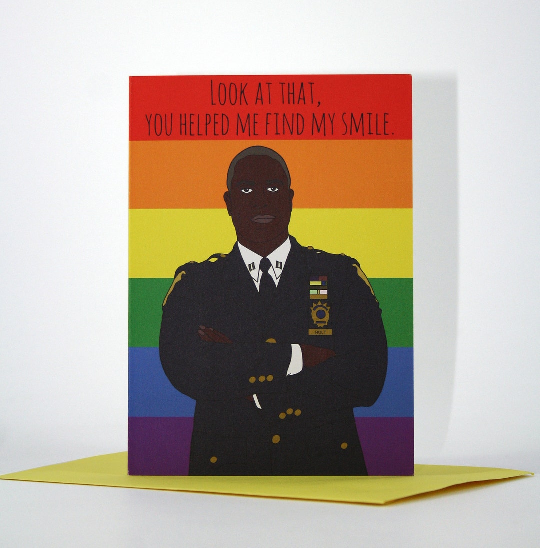 Captain Holt Any Occasion Smile Greeting Card - Etsy