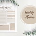 Printable Editable Weekly Planner | Canva Template, Instant Download ...