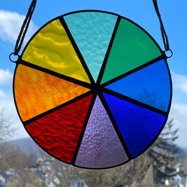 Stained Glass Color Wheel - Etsy