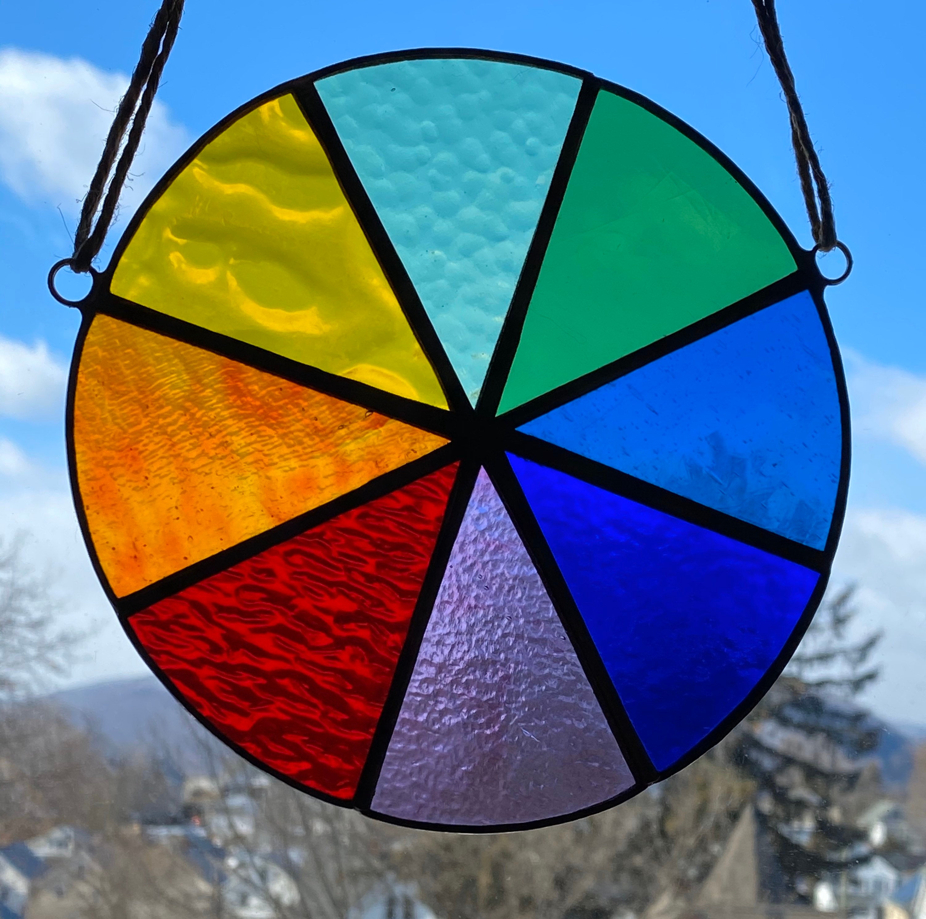 Stained Glass Color Wheel - Etsy