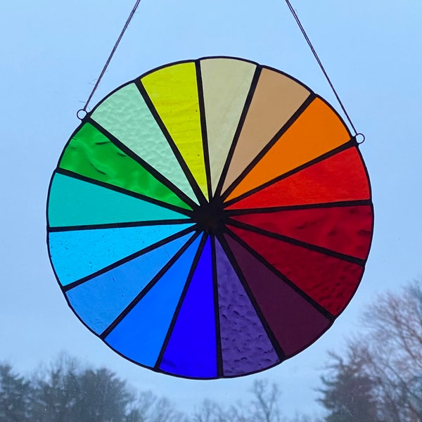 Stained Glass Color Wheel - Etsy