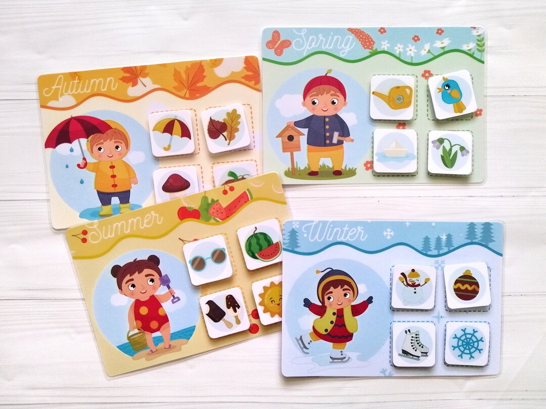 Sort by Season Worksheet, Season Sorting Game, Printable Activity, Busy ...