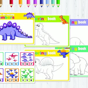Dinosaur Learning Pack - Preschool Printables - Preschool Activity ...