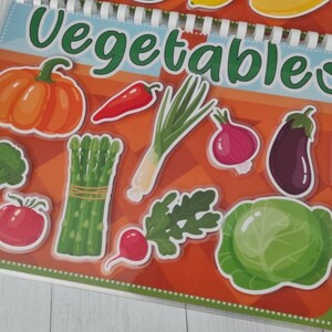 Fruits and Vegetables Sorting, Kid's Busy Book, Printable Worksheet ...