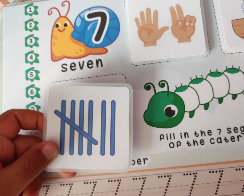 Busy Book Counting Activity Preschool Math Preschool - Etsy