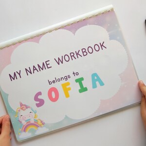 Printable Name Workbook, Personalized Name Tracing and Writing Practice ...