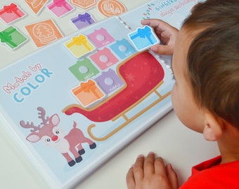 Printable Christmas Busy Book Toddler Activity Binder | Etsy