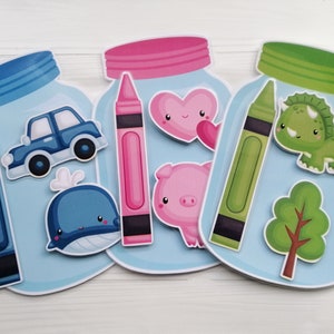 Color Sorting Jars Color Matching Activity Learning Colors - Etsy
