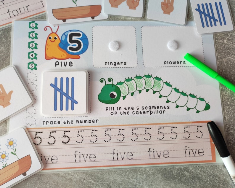 Busy Book Counting Activity Preschool Math Preschool - Etsy