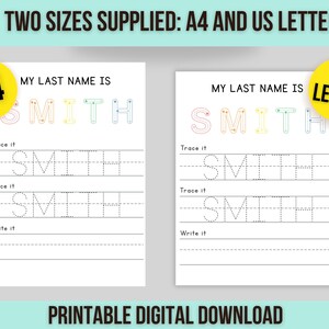 Personalized Name Name Tracing Pages, Learn to Write Name, Custom Name ...