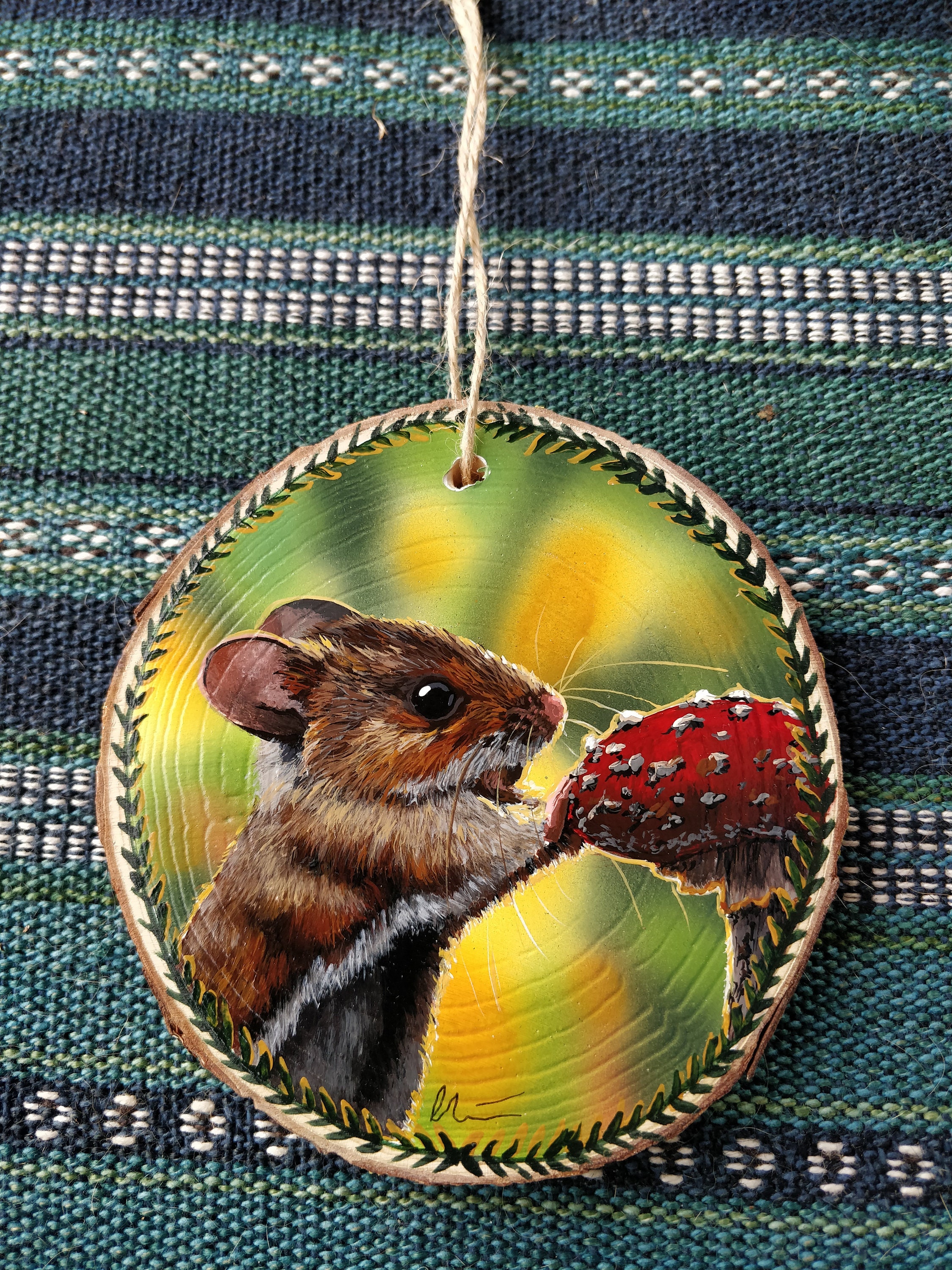 Mouse Wood Slice - Etsy