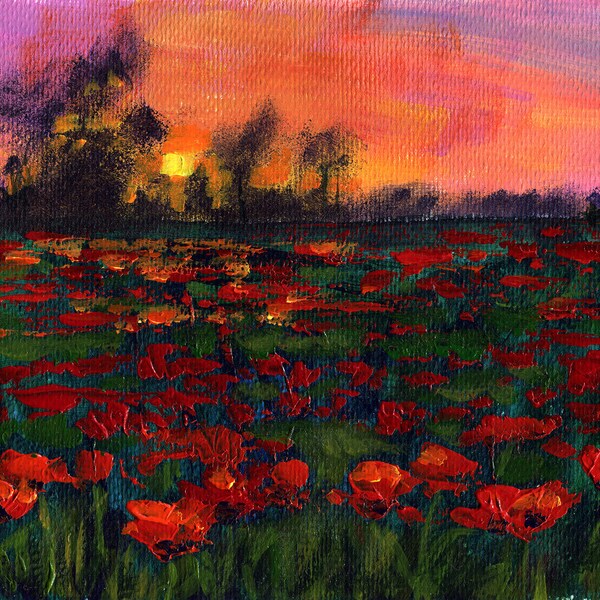 Acrylic Poppies - Etsy