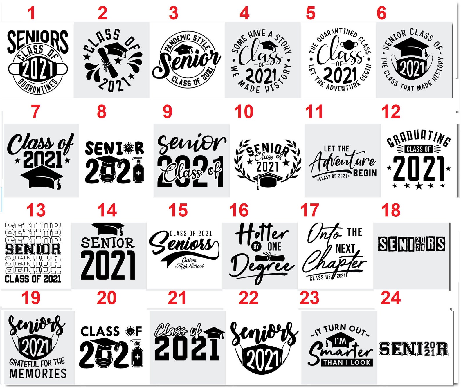 Senior 2021 Shirt Class Of 2021 Shirt Graduation Shirt | Etsy