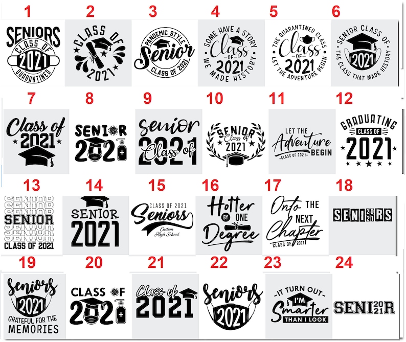 Senior 2021 Shirt Class Of 2021 Shirt Graduation Shirt | Etsy
