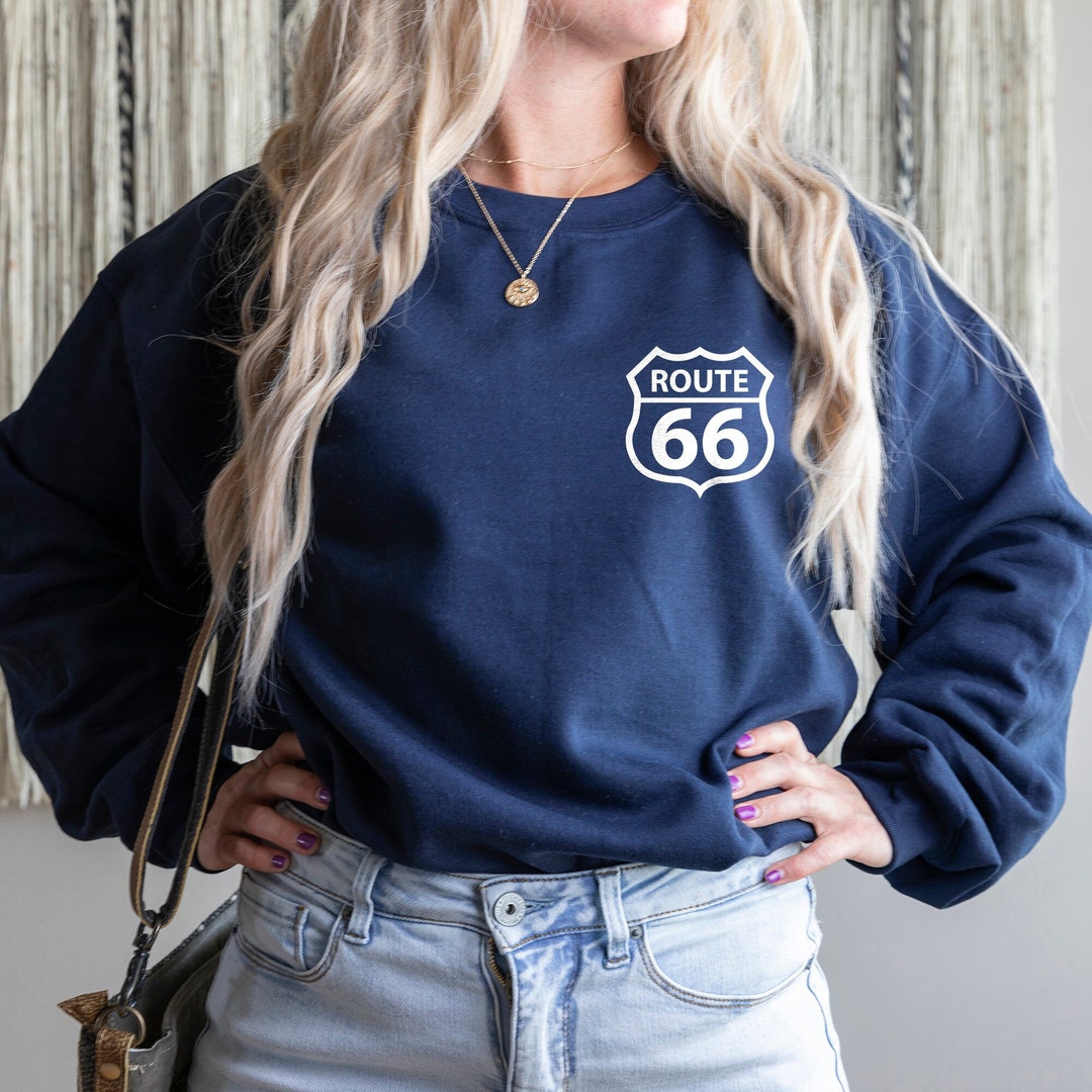 Route 66 Road Sweatshirt, Route 66 USA Sweatshirt, Desert Route ...