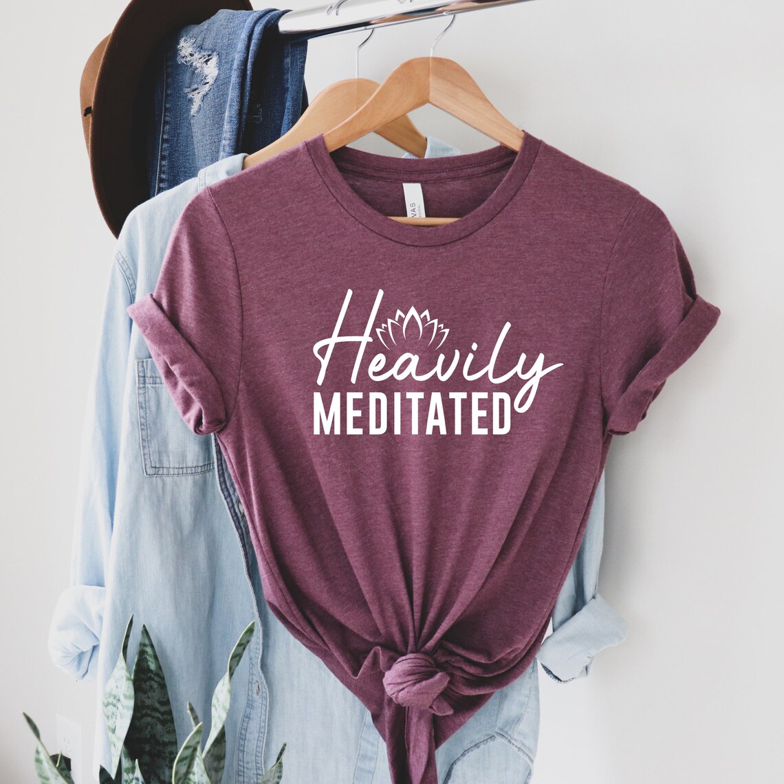 Heavily Meditated Shirt, Yoga Shirt, Yoga T Shirt, Yoga Lover Shirt ...