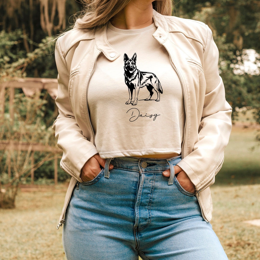 Custom Dog Crop, Dog Mom Crop, Dog Lover Crop, Personalized Dog Crop ...