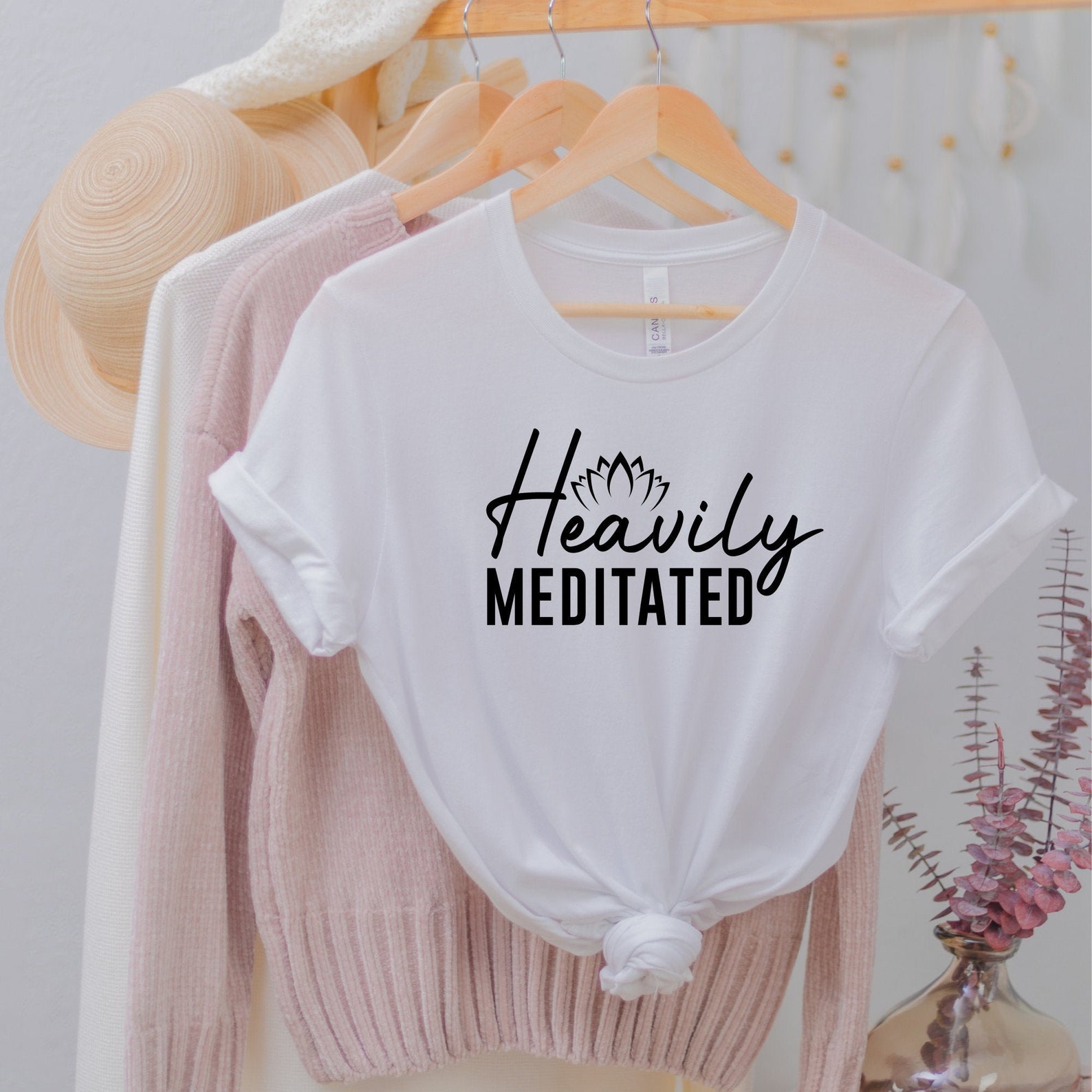Heavily Meditated Shirt, Yoga Shirt, Yoga T Shirt, Yoga Lover Shirt ...