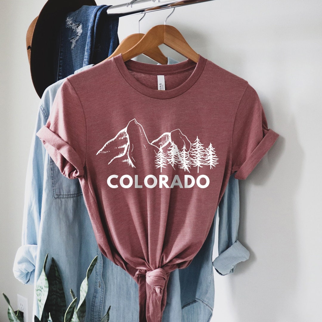 Colorado Shirt, Colorada Family Travel Shirt, Colorado Mountains Trees ...