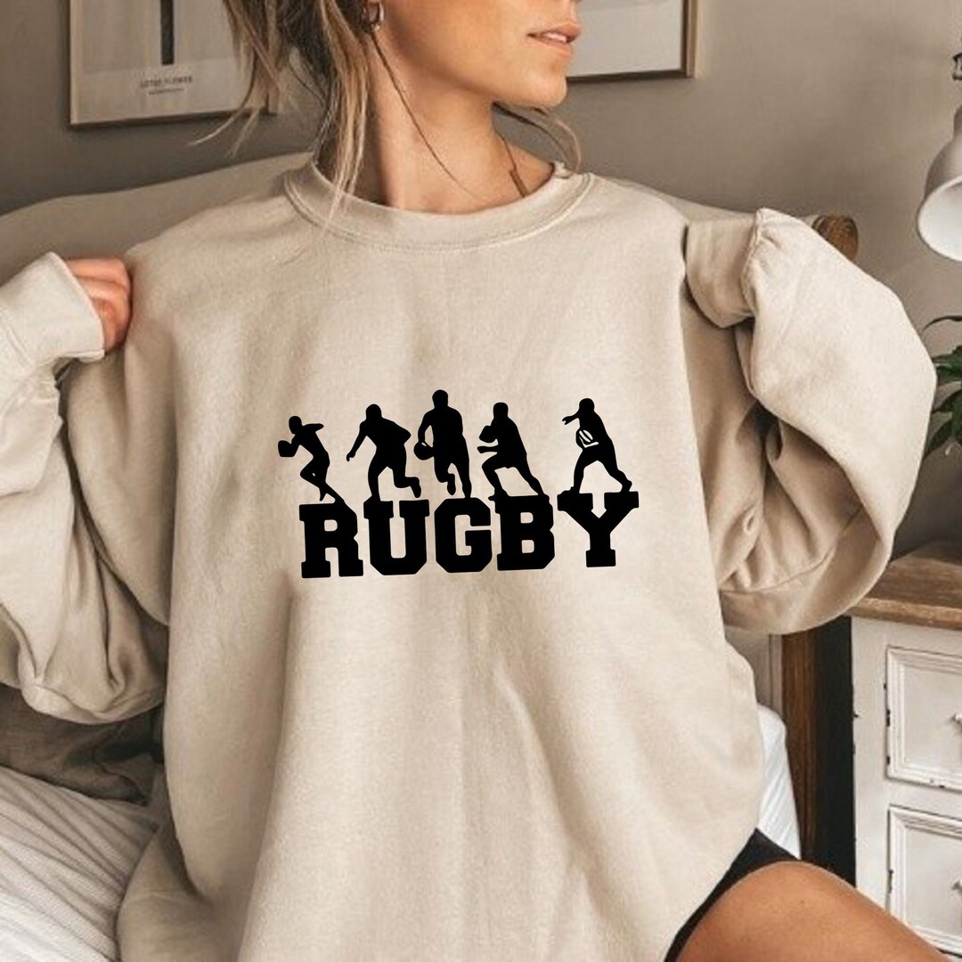 Rugby Player Sweatshirt, Rugby Squad Sweatshirt, Sport Fan Sweatshirt ...