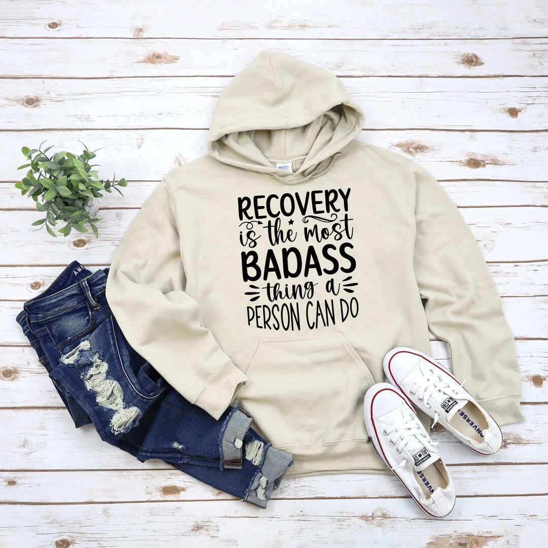 Recovery Hoodie, Sobriety Hoodie, Sober Hoodie, Sober Anniversary ...