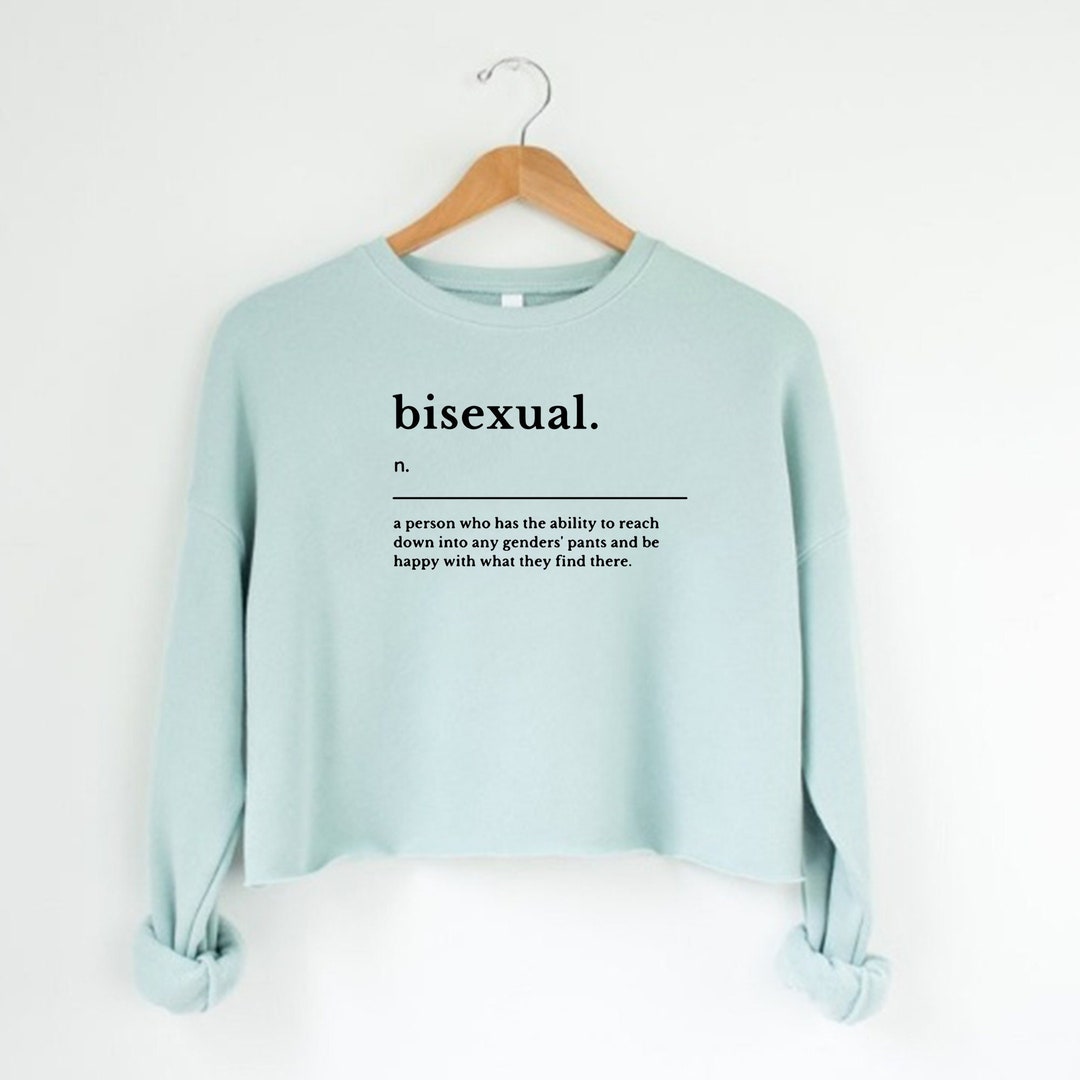 Bisexual Definition Fleece Crop Top, Bisexual Pride Gift, Bisexual ...