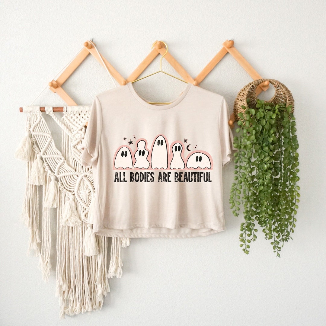 All Bodies Are Beautiful Crop Top, Halloween Monster Crop Top, Happy ...