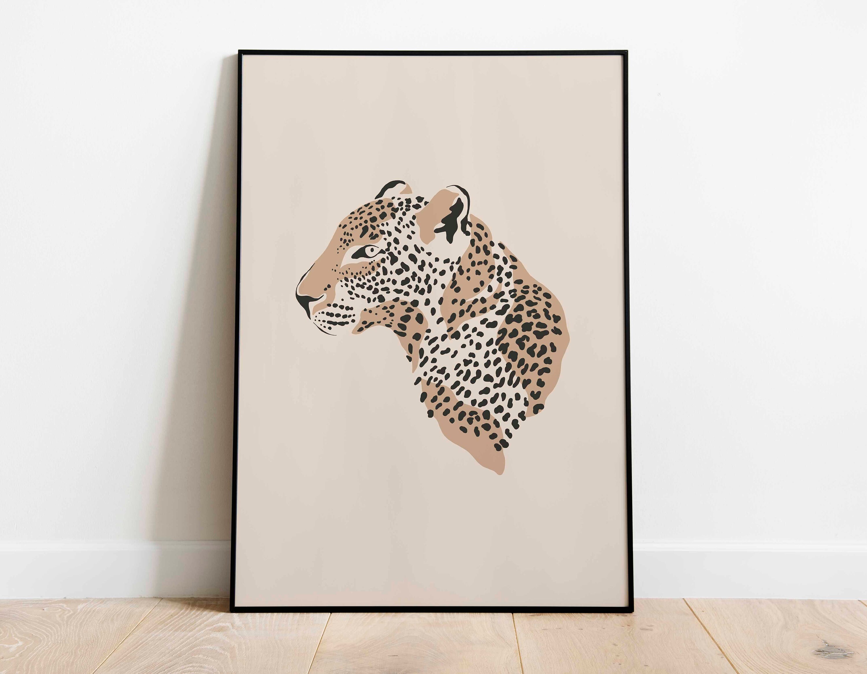 Cheetah Art Print Wild Animal Poster Animal Wall Art Leopard Wall Print ...