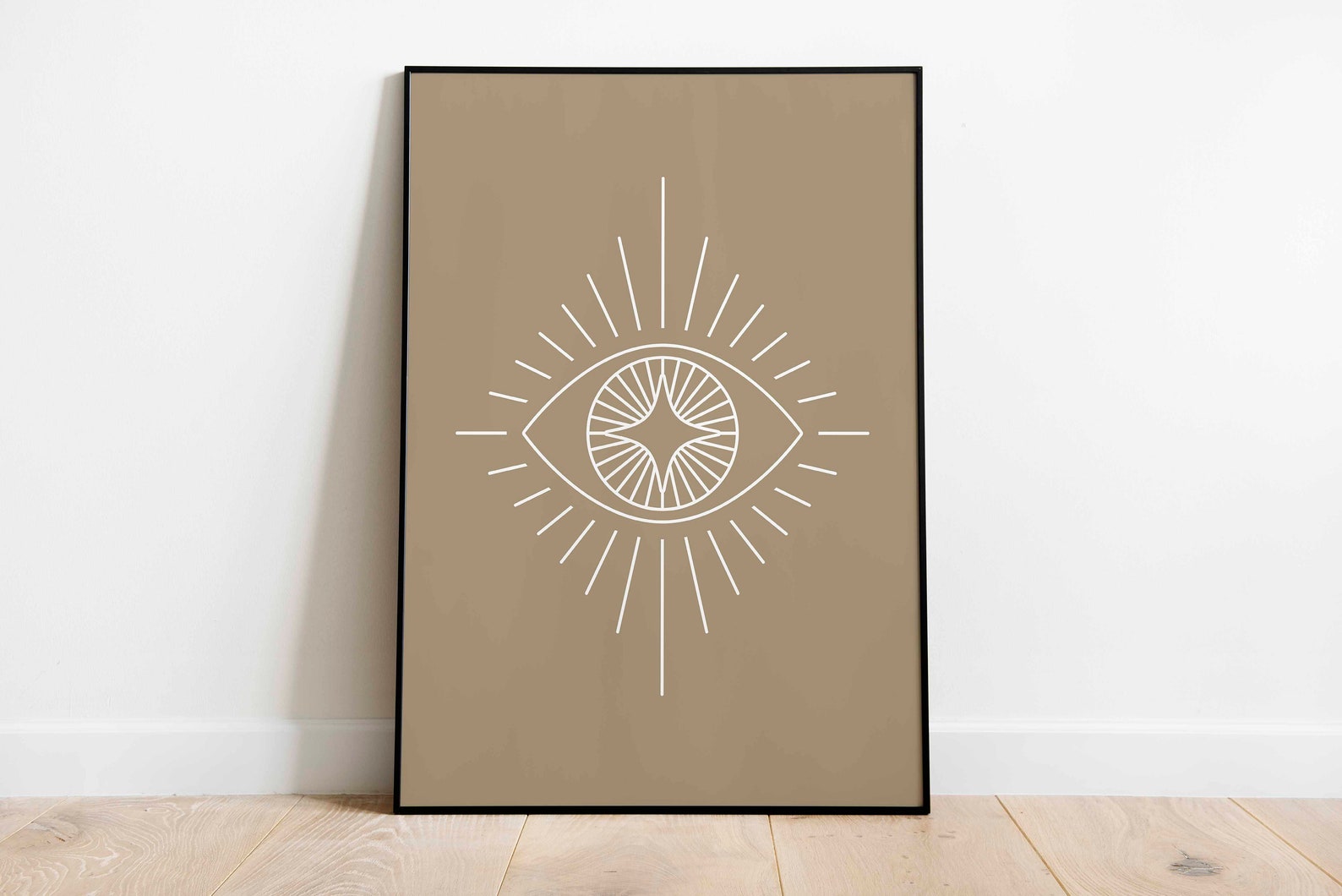 Eye Art Print Minimal Line Art Eye Poster Eyelash Eye Wall Art Boho Eye ...