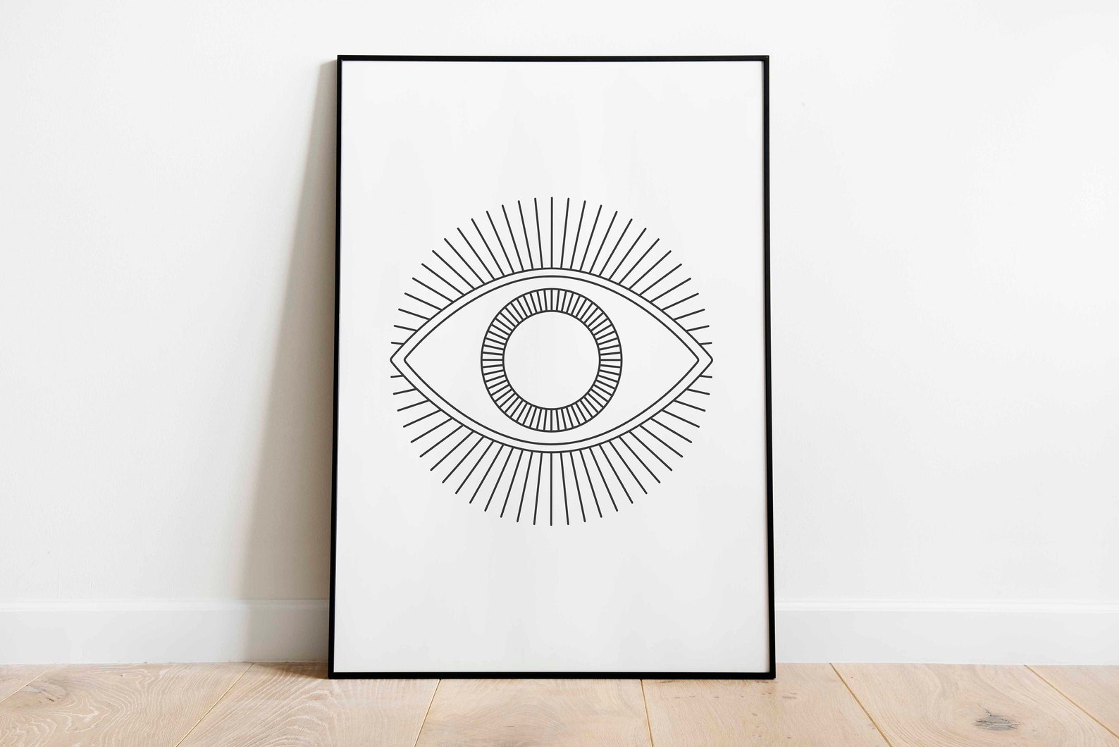 Line Drawing Eye Art Print Minimal Line Art Eye Poster Minimalist Black ...