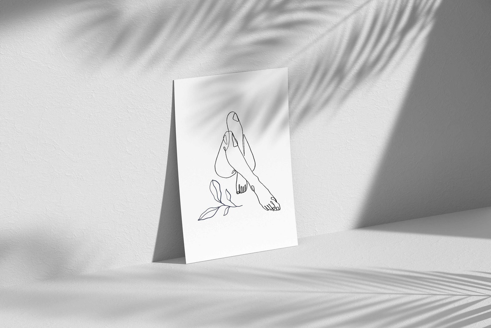 Legs Line Drawing Art Print Woman Body Illustration - Etsy