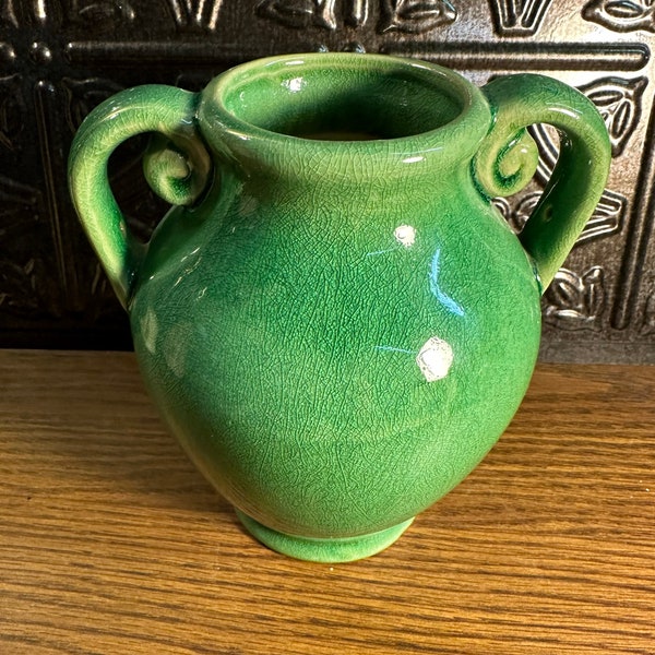 Green Pottery Vase - Etsy