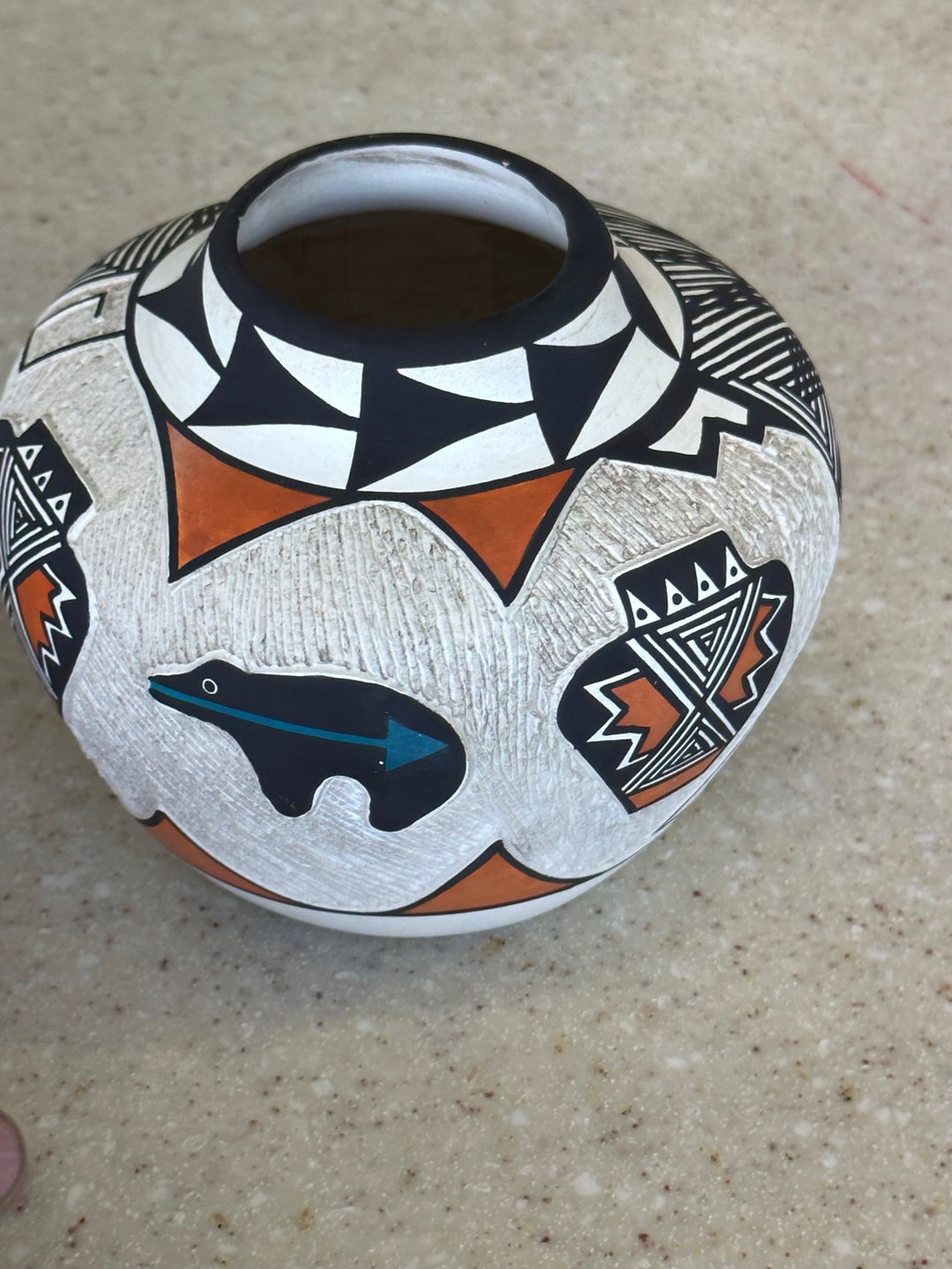 V. Louis Acoma N.M. Pottery - Etsy
