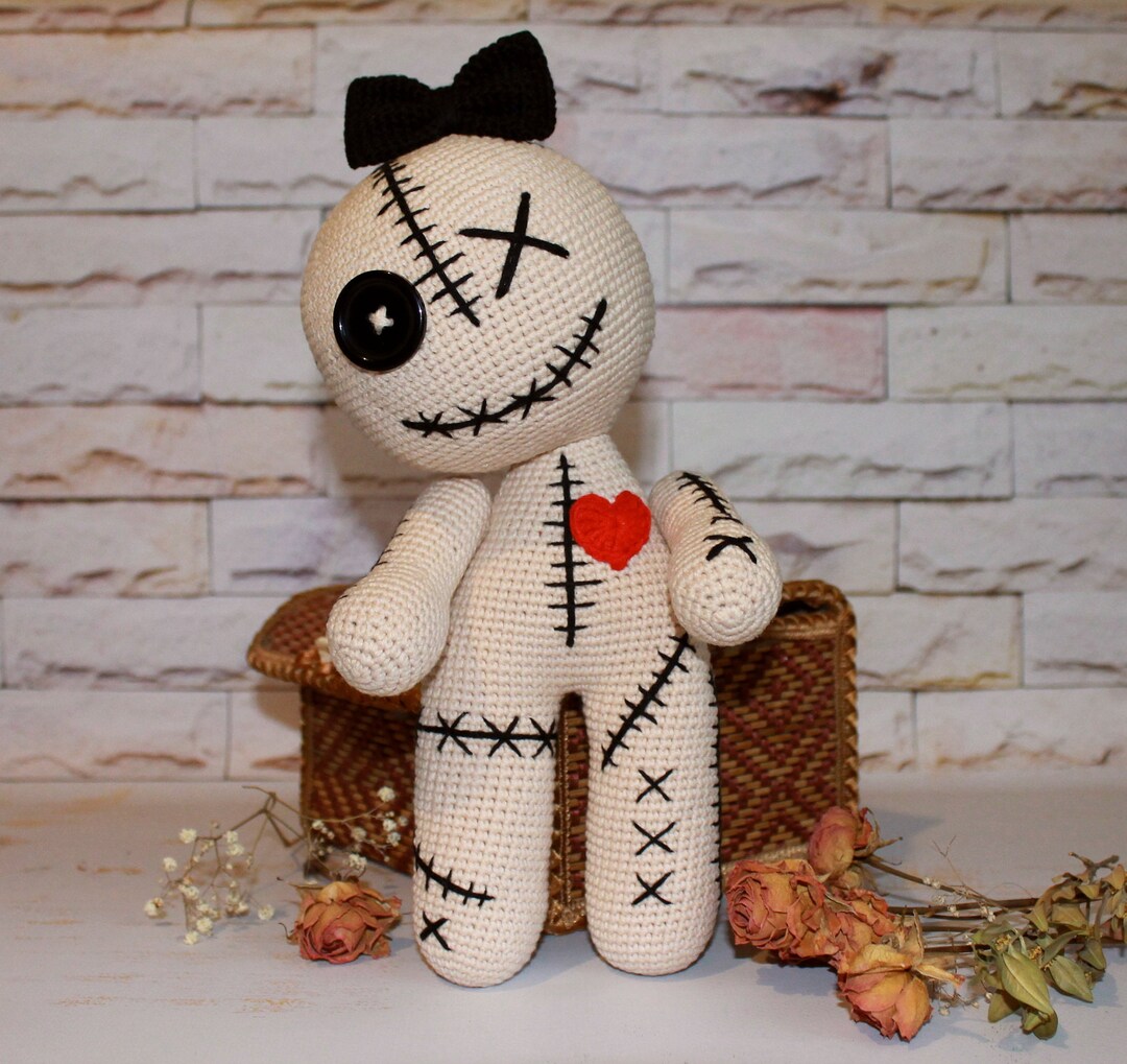 Crochet Scary Creepy Voodoo Doll 10 in Thinking of You Gift Female ...