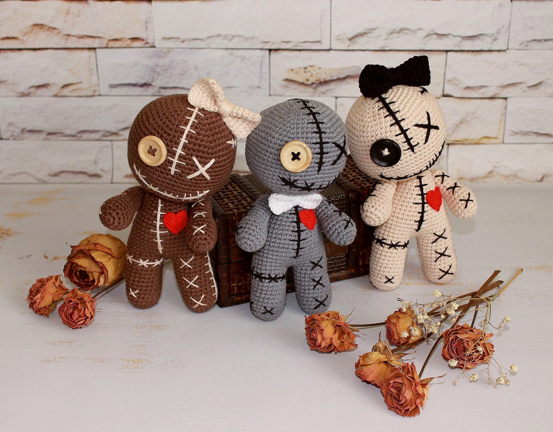 Crochet Voodoo Doll Creepy Voodoo Doll Watchover Voodoo Doll Gothic ...
