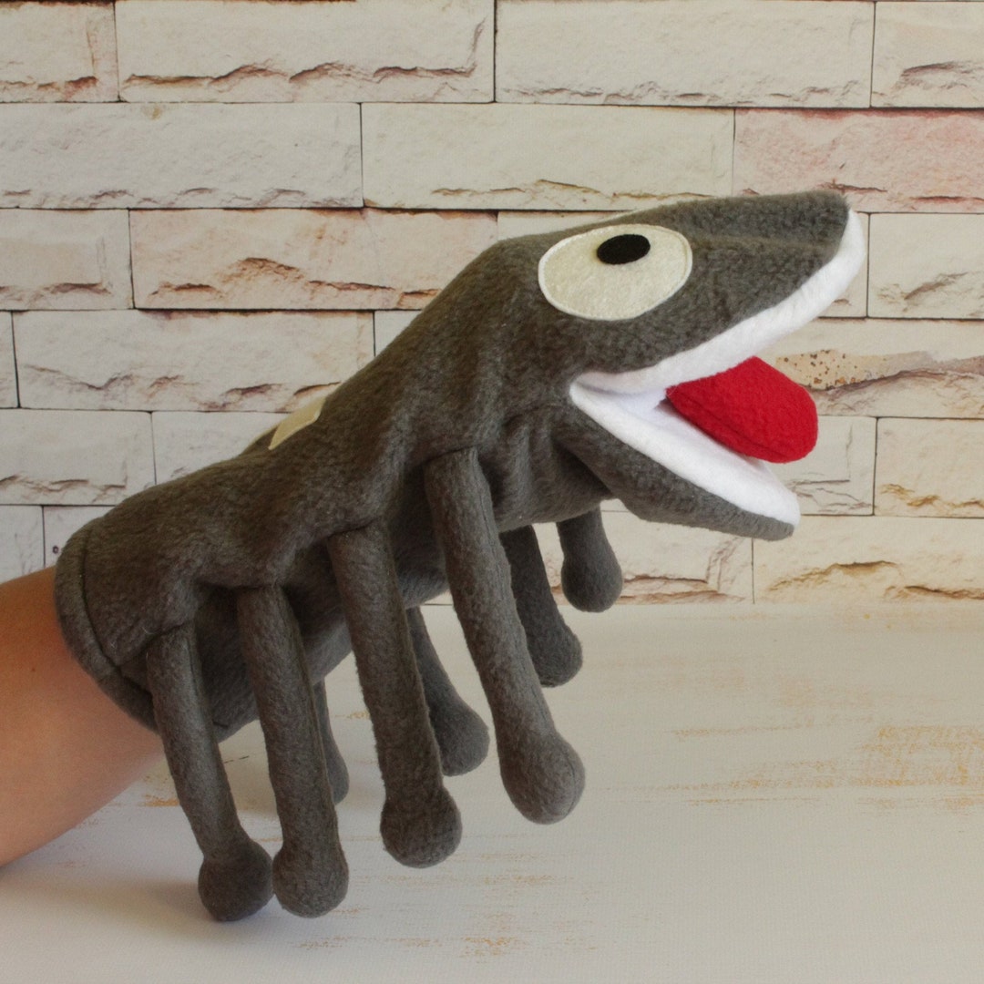 Spider Hand Puppet With Moving Mouth Gifts for Kids Full Body Glove ...
