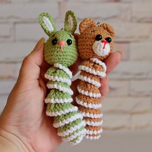 Crochet Worry Pet: Rabbit, Elephant, Bear / ADHD Help Toys - Etsy