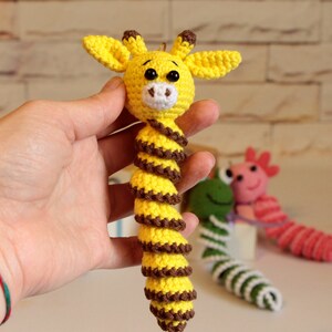 Crochet Worry Pet Worry Worm ADHD Help Stress Relief Toy Anxiety Toy ...