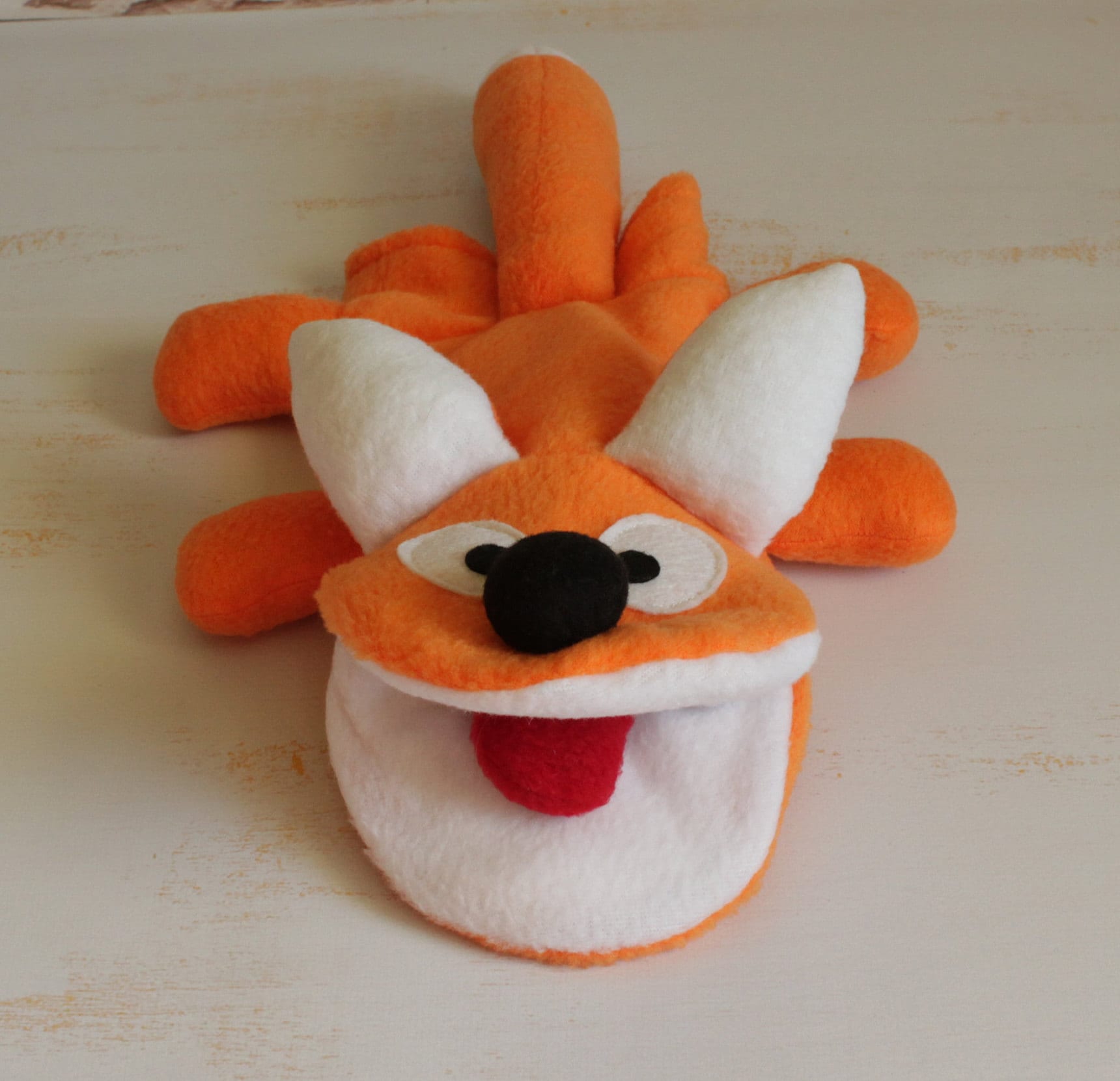 Fox hand puppet for kids Social skills movable mouth Teaching | Etsy
