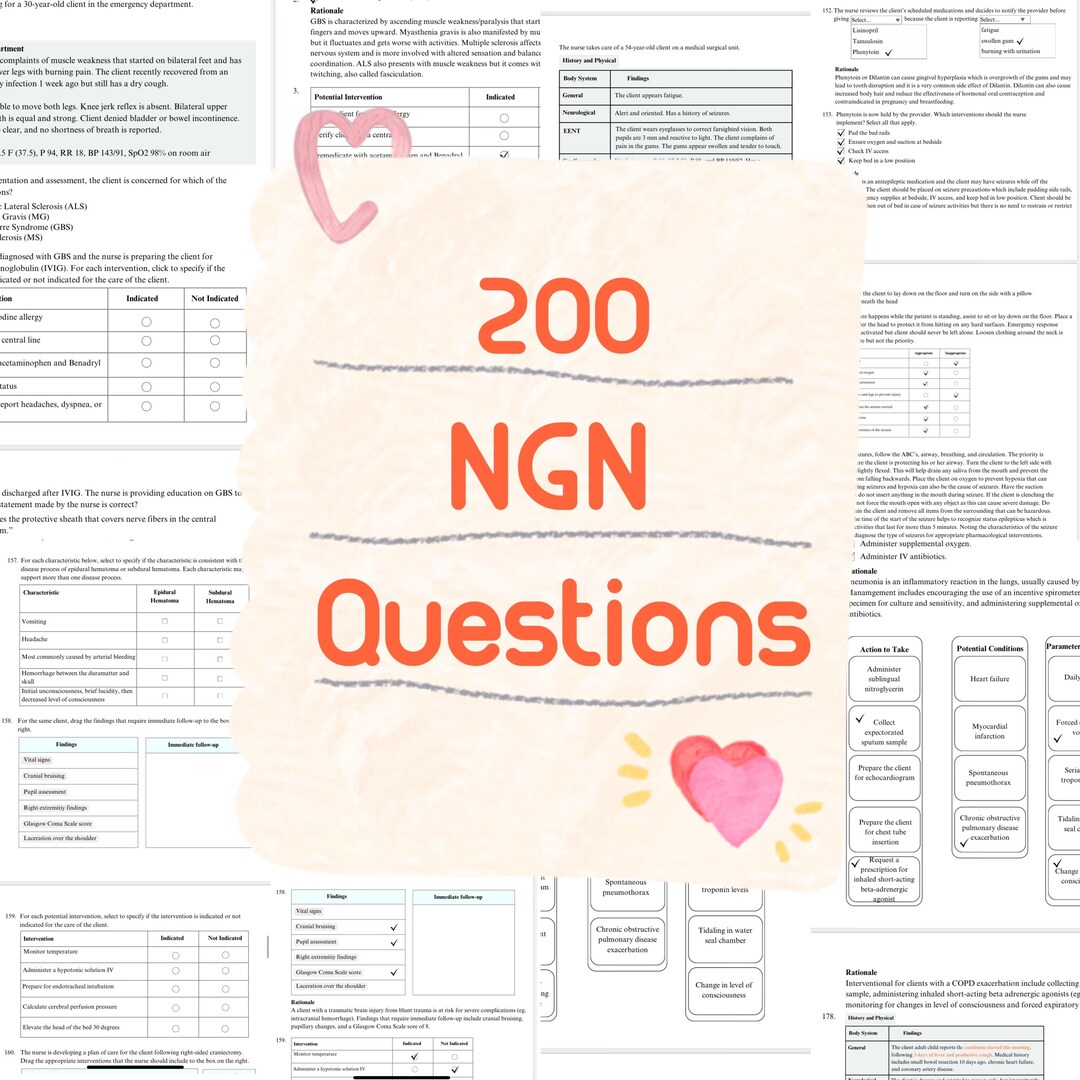 Next Generation NCLEX (NGN) Questions, Nursingschool, Nursingstudent ...