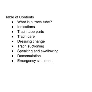 Tracheostomy Care, Trach Tube, Nursing Note, Study Guide - Etsy
